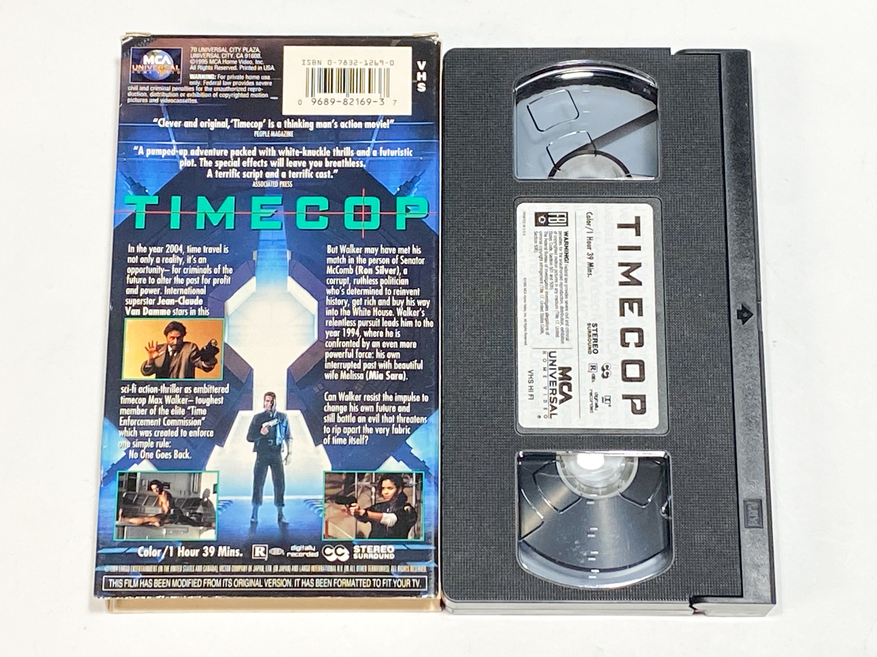 Timecop VHS Movie VCR Tape Video Cassette Tape Cult - Etsy