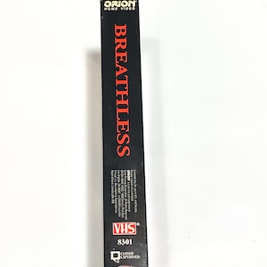 Breathless - VHS Richard Gere Movie - VCR Tape - Video Cassette Tape ...