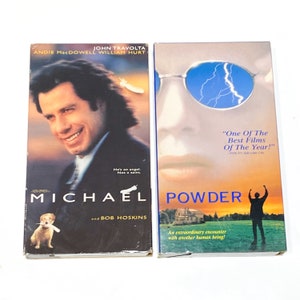 Michael & Powder VHS Movie Lot of 2 VCR Tape Cult Classic Film Video ...