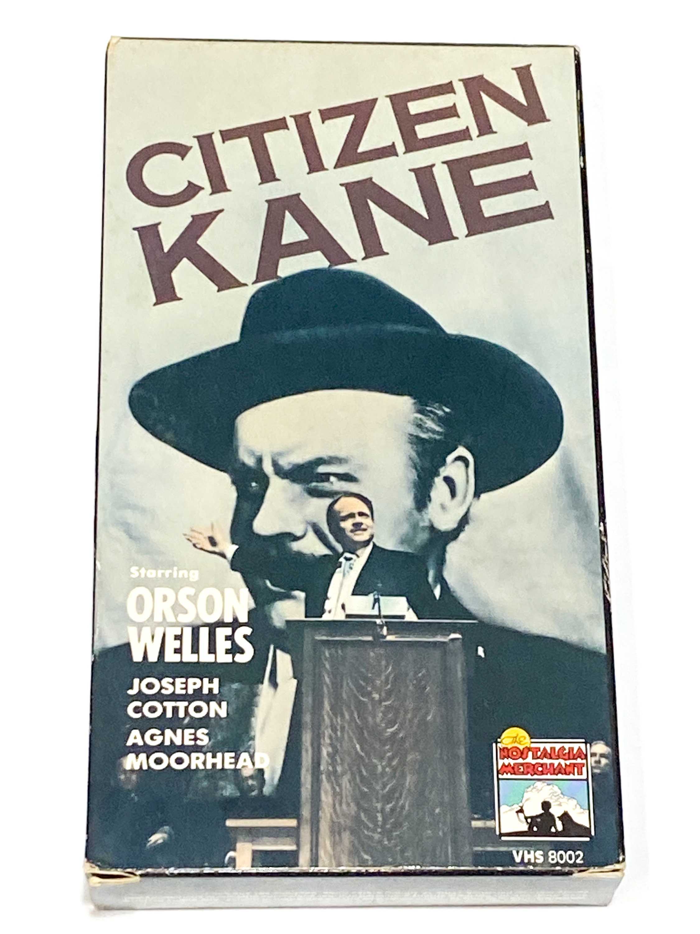 Citizen Kane Orson Welles VHS Movie VCR Tape Video Cassette Tape Cult ...