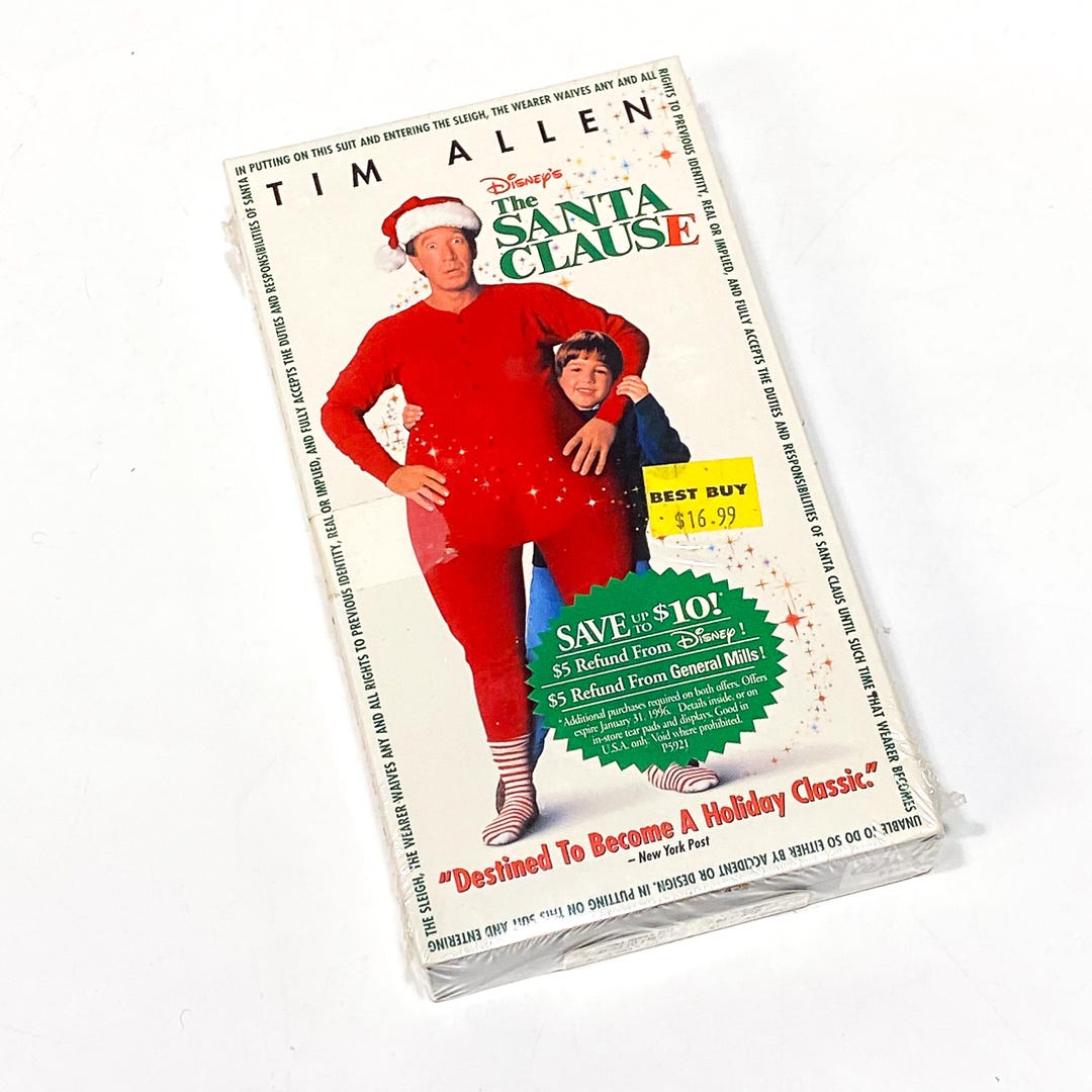 Santa Clause VHS Movie - Tim Allen Comedy, New Sealed Tape - Etsy