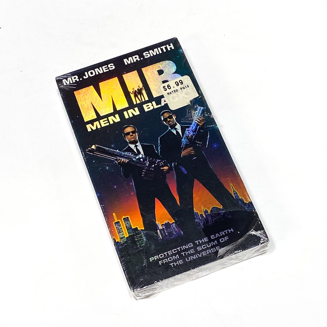 Men in Black VHS Tape - New Sealed Vintage Sci-fi Movie - Etsy