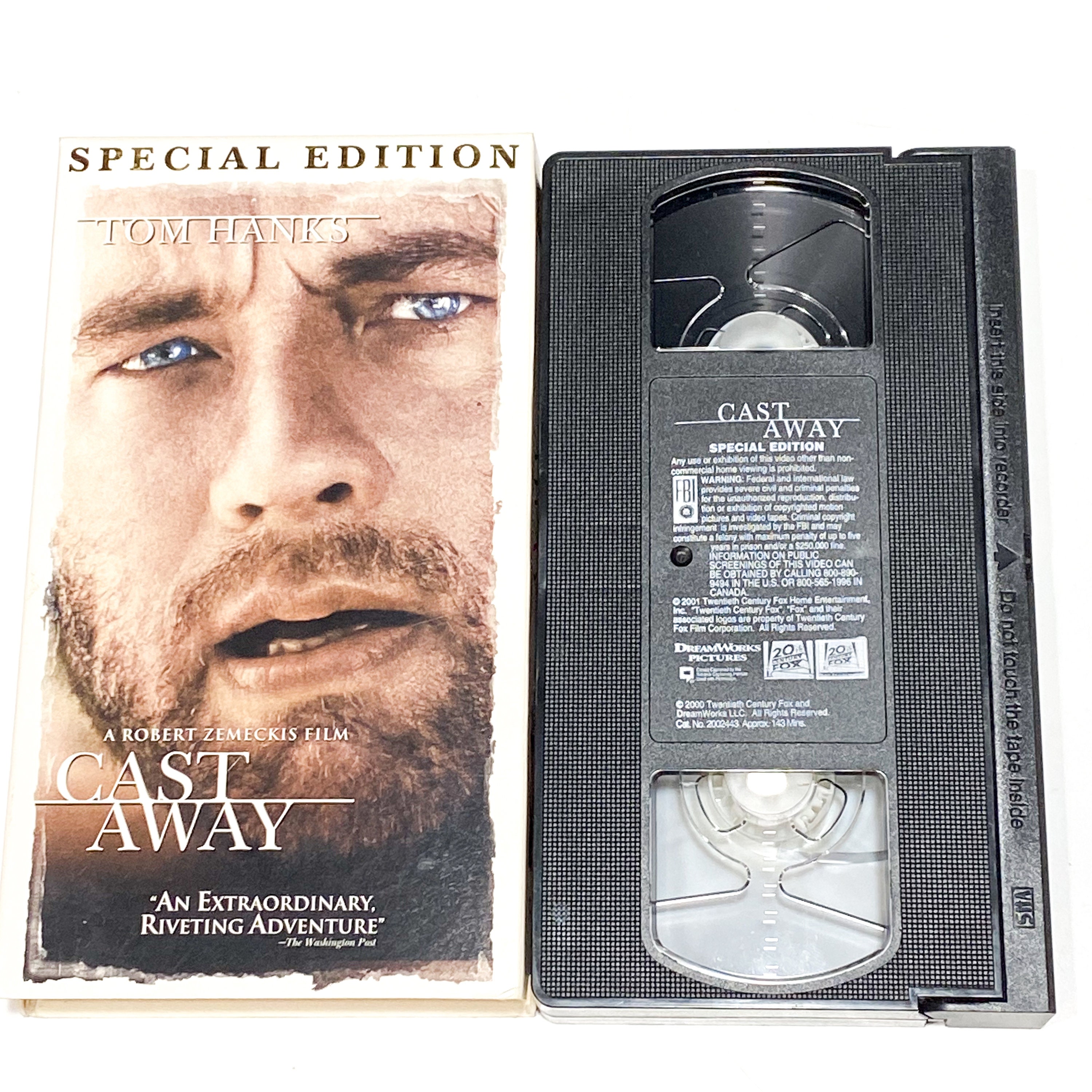 Cast Away Tom Hanks VHS Movie VCR Tape Video Cassette - Etsy