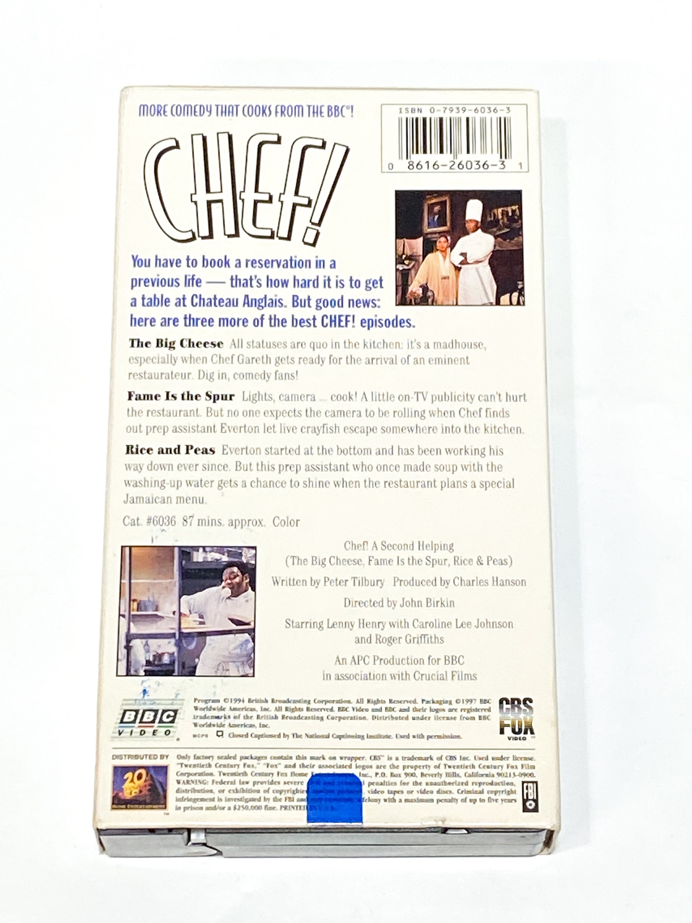 Chef BBC Show VHS Lot - Cult Classic With Lenny Henry, Pre-owned - Etsy
