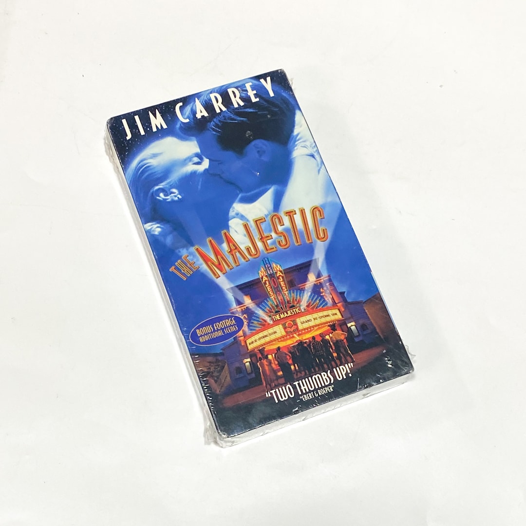 The Majestic - Jim Carrey - VHS New Sealed VHS Movie - VCR Video Tape ...