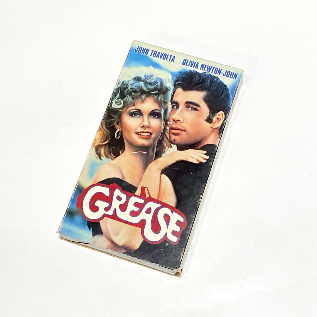 Grease - VHS Movie - VCR Tape - Video Cassette Tape - Cult Classic Film ...