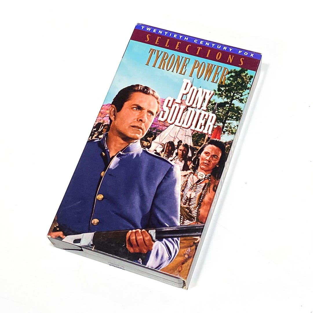 Pony Soldier - Tyrone Power - VHS Movie - VCR Tape - Vintage Movie ...