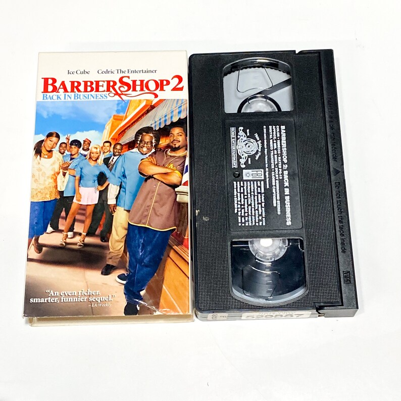 Barbershop 1 & 2 VHS Lot of 2 Ice Cube Movie VCR Tape | Etsy