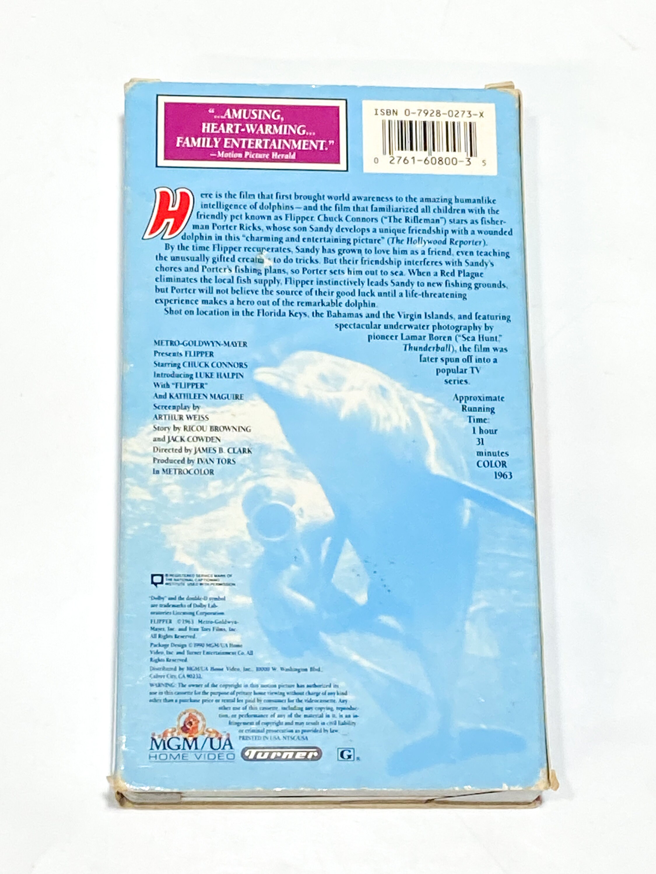 Flipper VHS Kids Movie VCR Tape Video Cassette Tape - Etsy