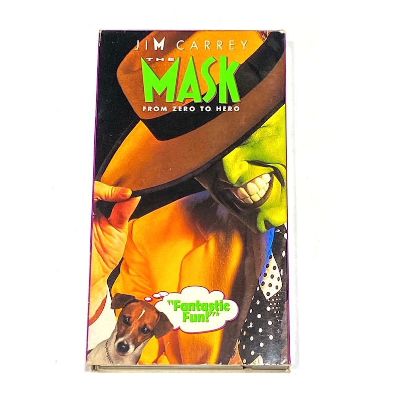 The Mask Jim Carrey VHS Tape Vintage VCR Tape Cult Classic Movie Pre ...