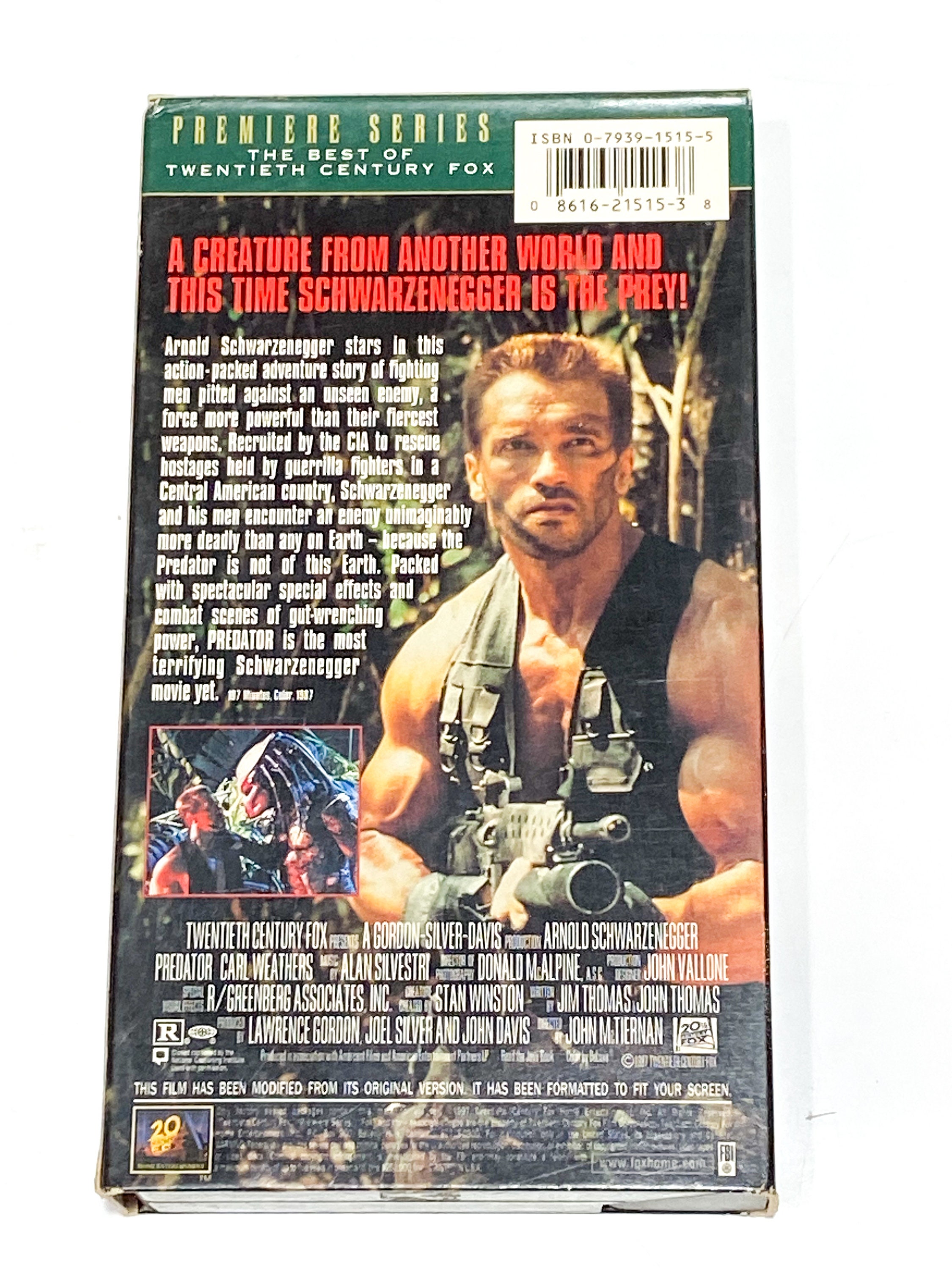 Predator VHS Iconic Sci-fi Action Thriller Arnold Schwarzenegger VHS ...
