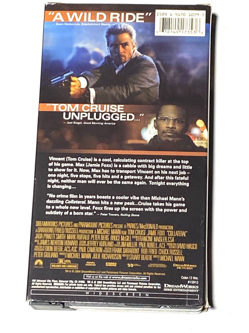 Collateral VHS Classic Movie Video Tape Pre-owned Video - Etsy