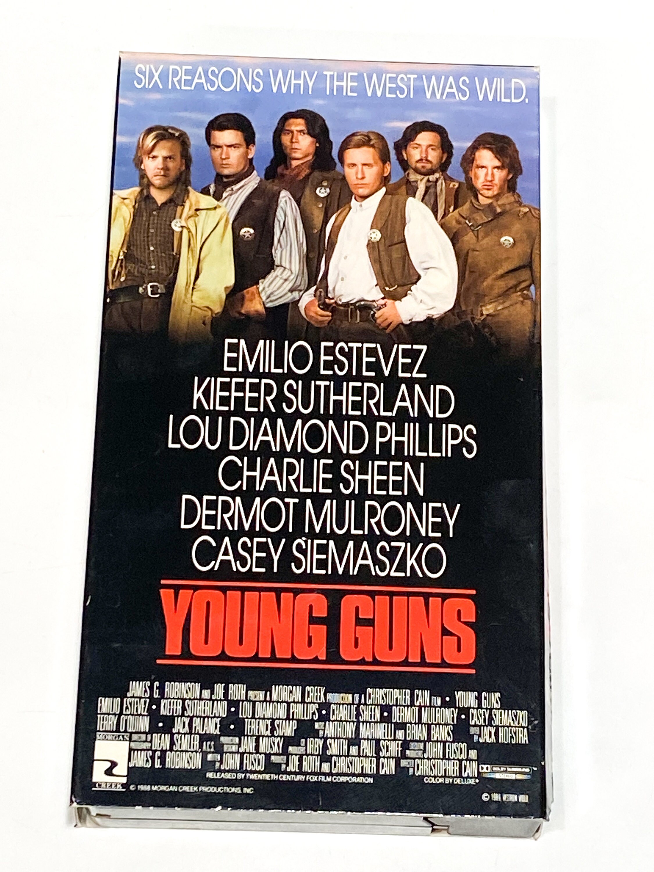 Young Guns & Young Guns II VHS Movie Lot of 2 VCR Tape Cult Classic ...