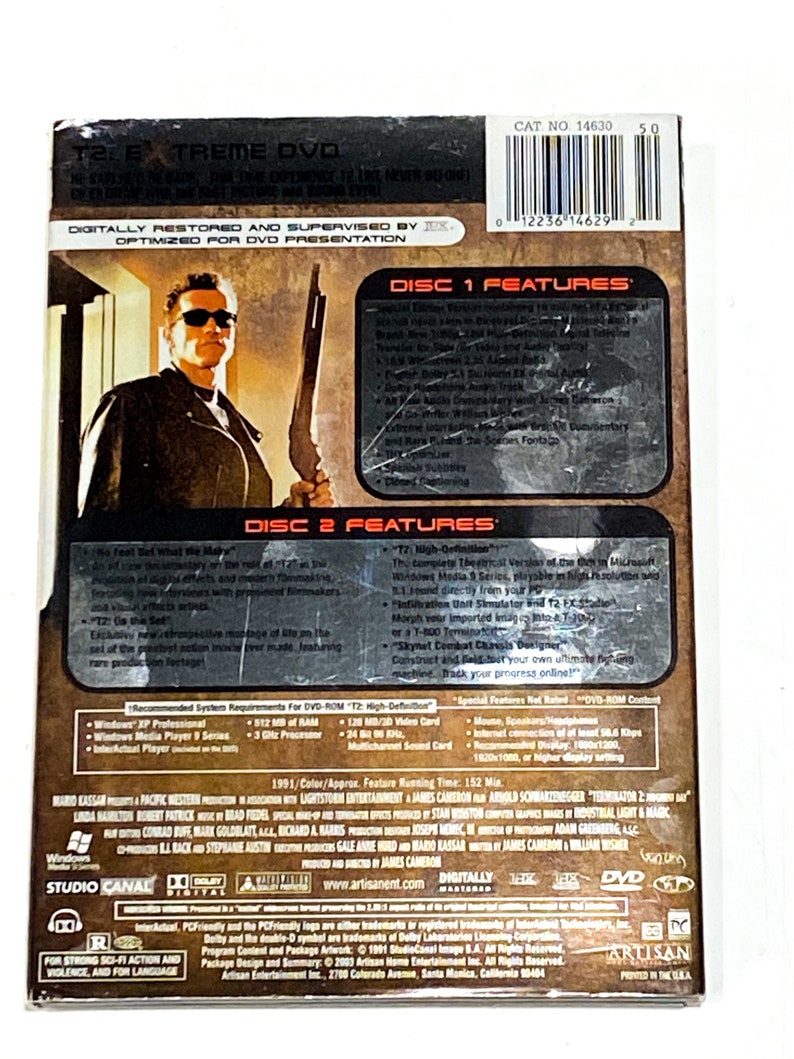 Terminator 2 DVD: Cult Classic Sci-fi - Pre-owned - Etsy