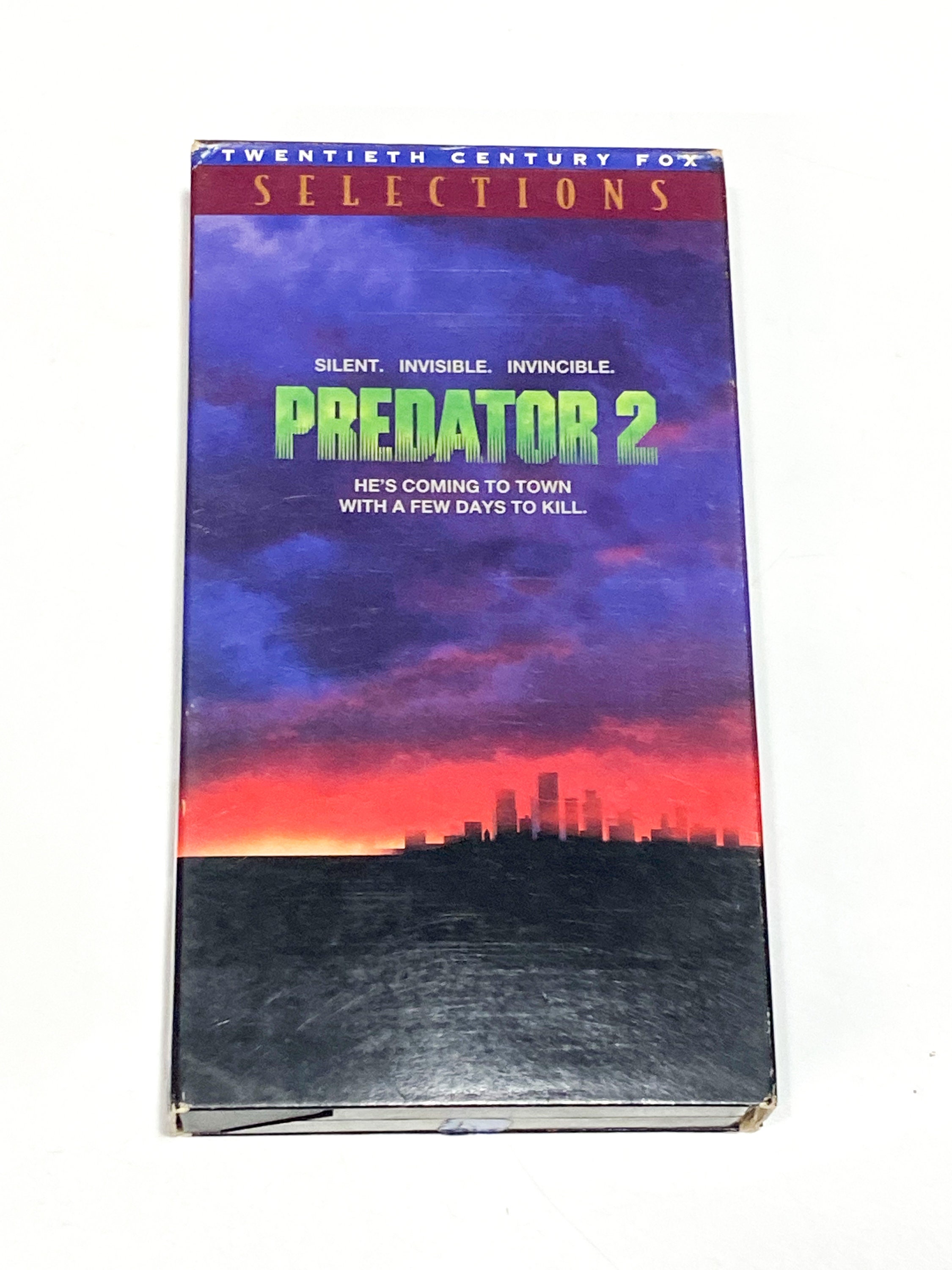 Predator 2 VHS Movie VCR Tape Video Cassette Tape Cult Classic Film Pre ...
