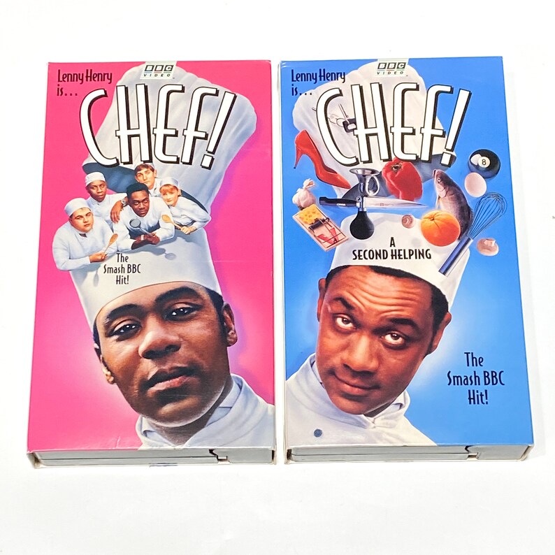 Chef BBC Show VHS Lot of 2 Lenny Henry VCR Tape Cult - Etsy