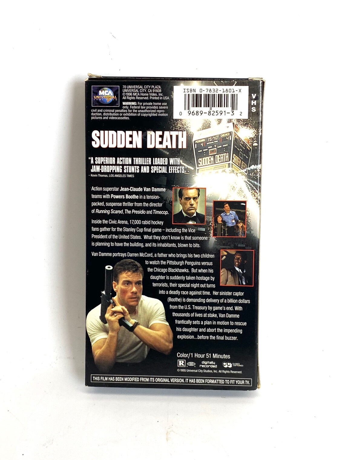 Sudden Death VHS Movie Video Cassette Pre-owned Video - Etsy