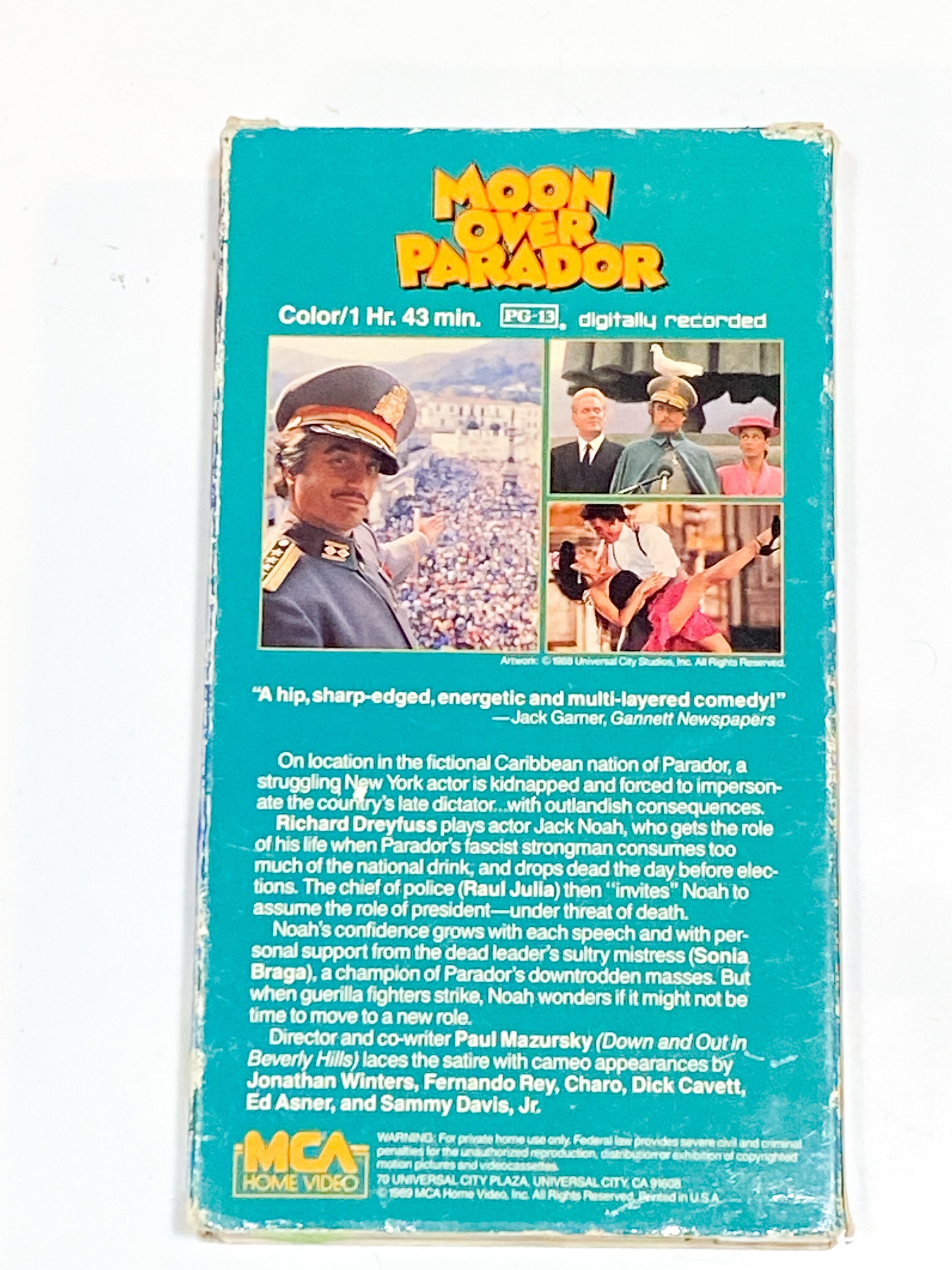 Moon Over Parador VHS Movie VCR Tape Video Cassette Tape Cult Classic ...