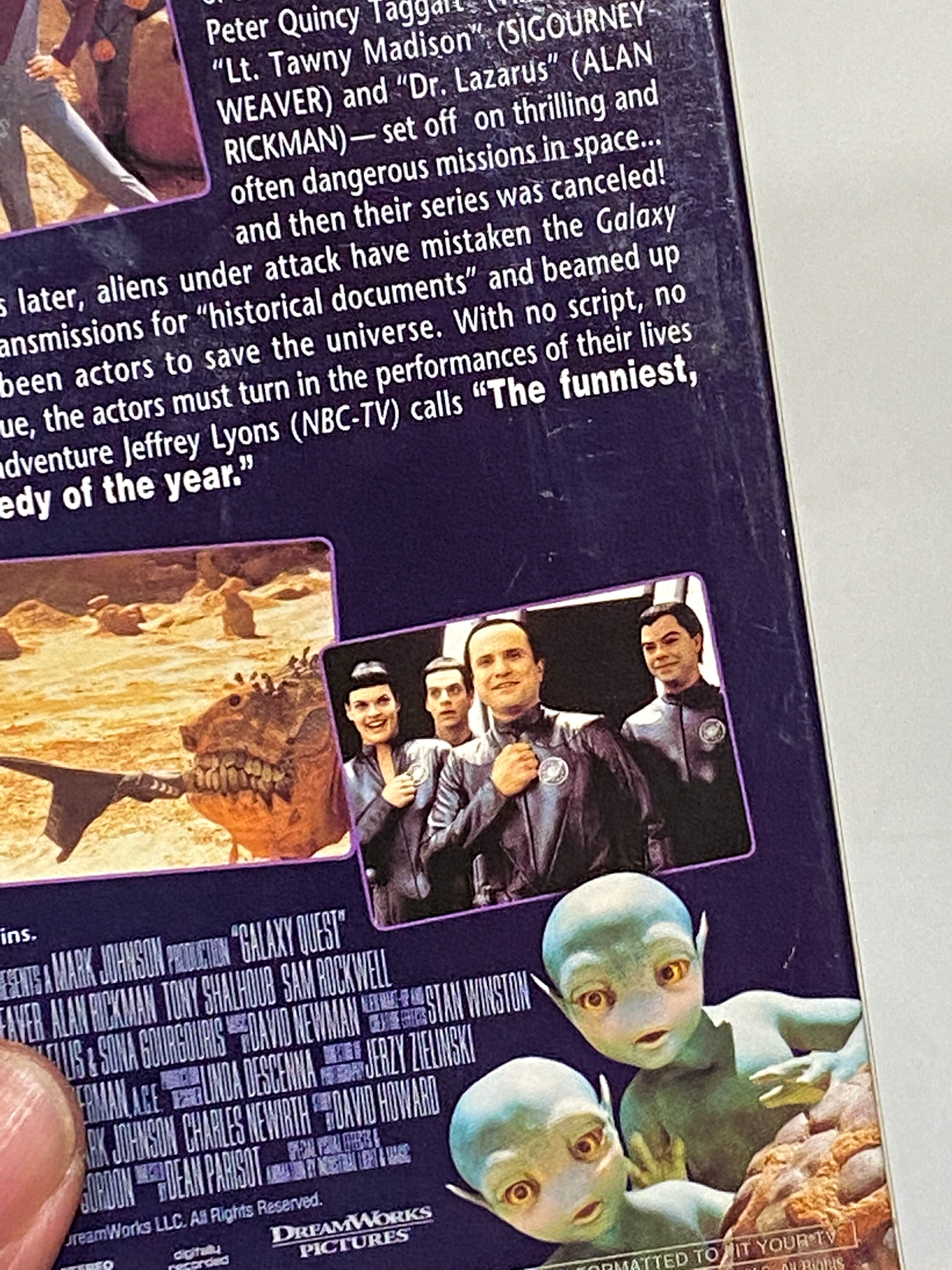 Galaxy Quest VHS Movie Comedy Sci Fi VHS Tape Vintage - Etsy