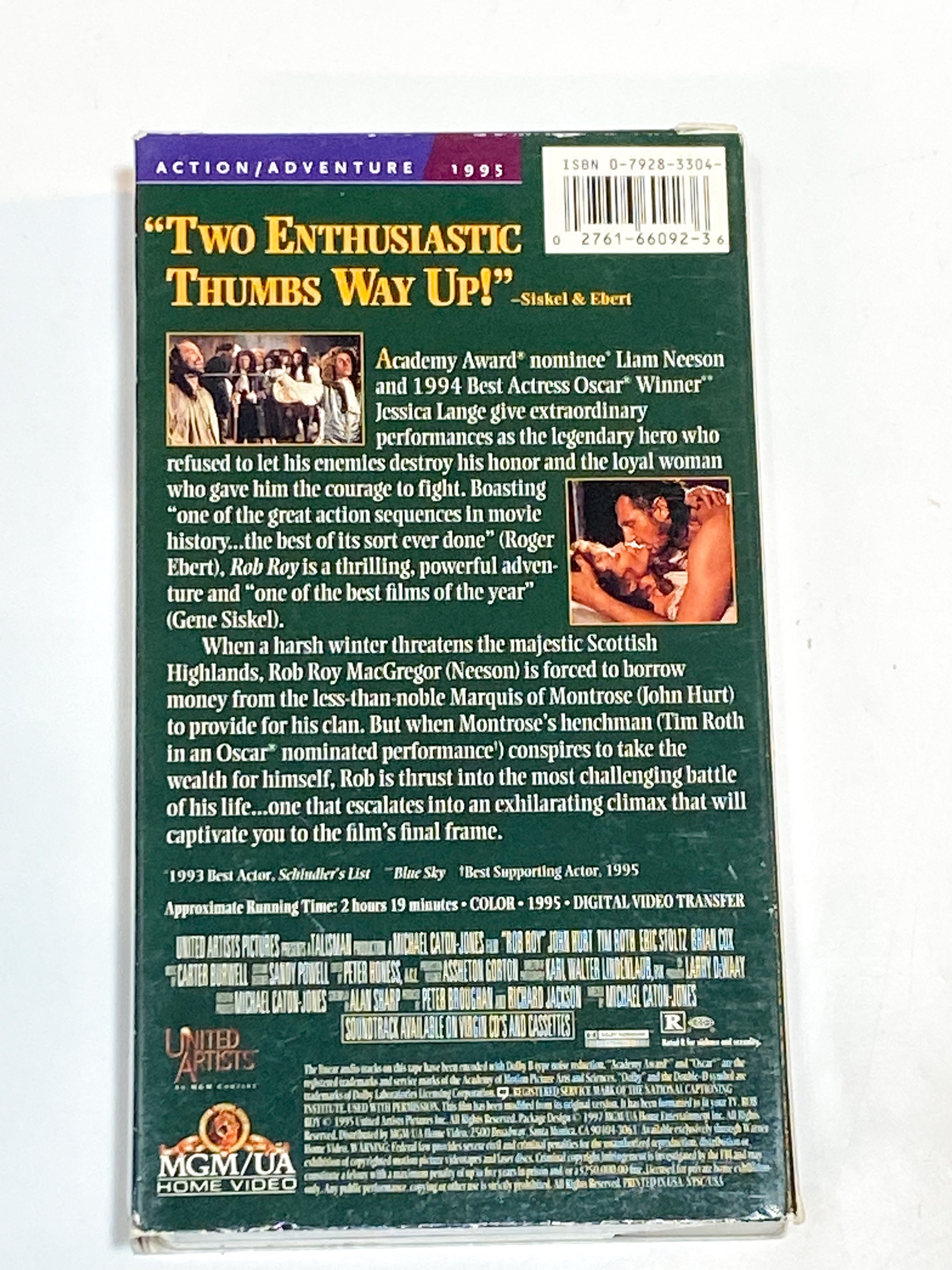 Rob Roy VHS Movie VCR Tape Video Cassette Tape Cult - Etsy