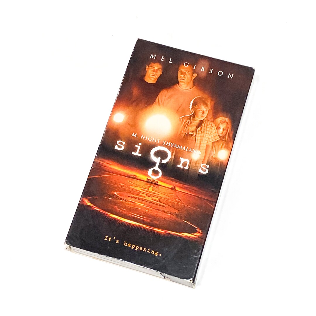 Signs - VHS Movie - VCR Tape - Video Cassette Tape - Cult Classic Film ...