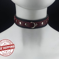 Leather Collar - Etsy