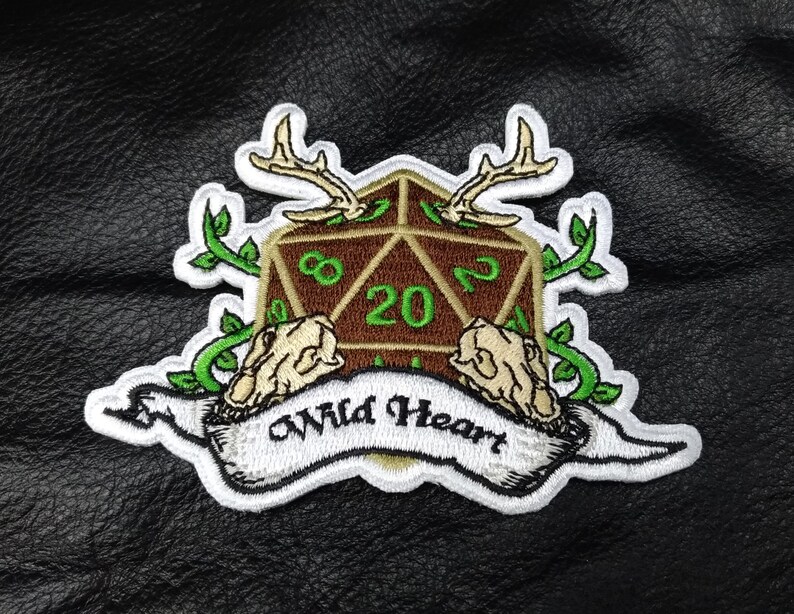 D20 Inspired Embroidered Patches Dungeon Party Embroidered - Etsy