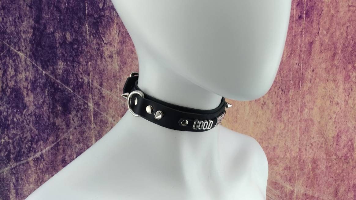 Choker Genuine Leather Choker Collar Black Leather Choker | Etsy