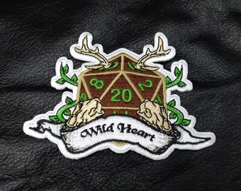 D20 Embroidered Cloth Patch D & D Dice Dungeon Master - Etsy