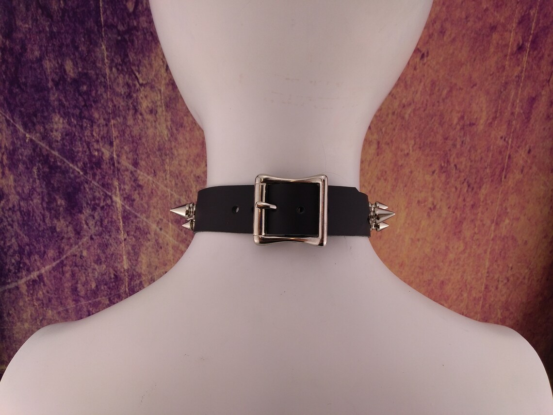 Pretty Boy Choker Genuine Leather Choker Collar Black | Etsy