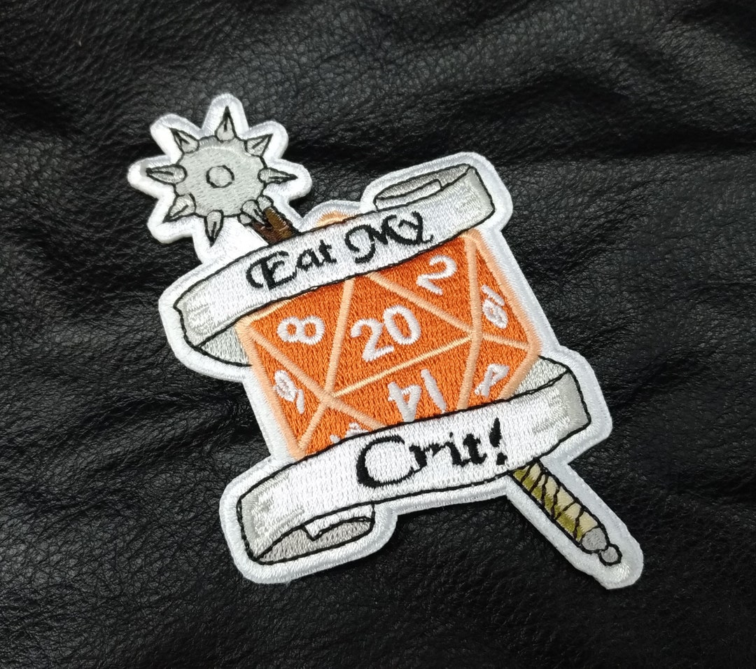 D20 Inspired Embroidered Patches Dungeon Party Embroidered Patches to ...