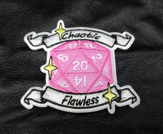 D20 inspired embroidered patches Dungeon Party Embroidered | Etsy