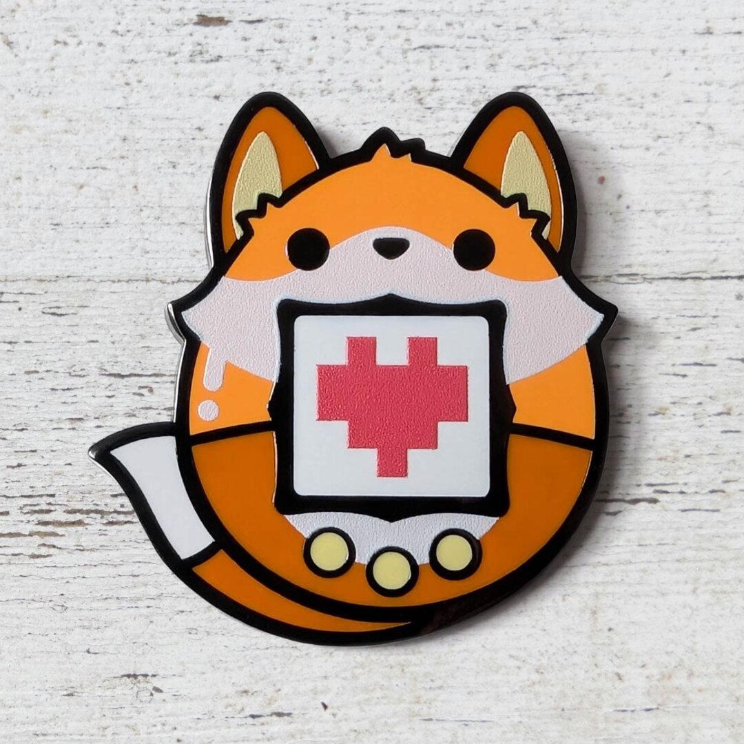 Whisker the Fearless Fox — Hard Enamel Pin — Exclusive Design - Etsy