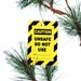 Funny Unsafe Do Not Use Christmas Tree Ornament - Etsy