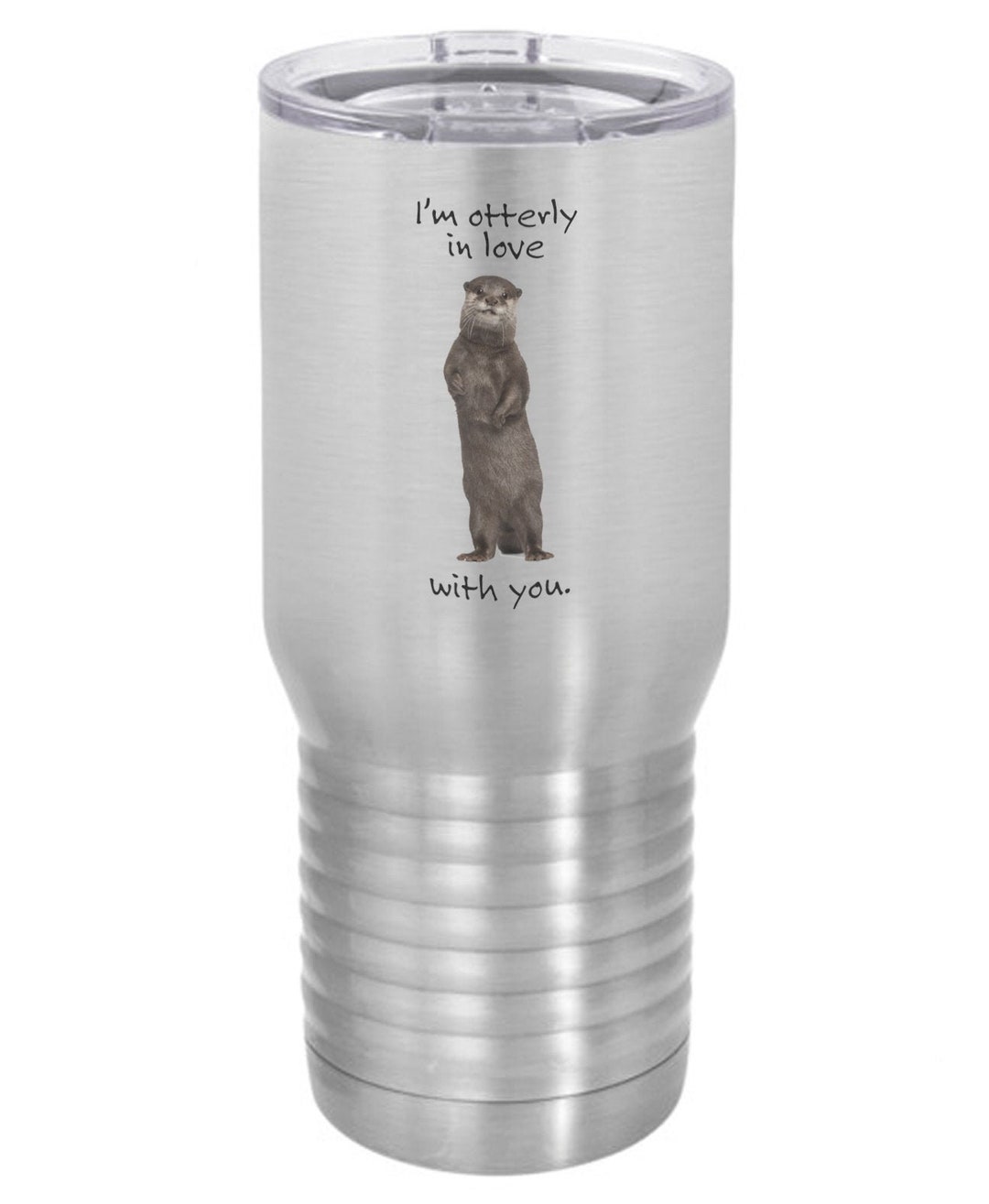 Silver I'm Otterly Utterly en Love With You 20 Oz Polar Camel Travel ...