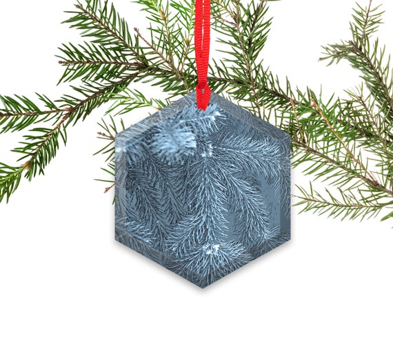 X-ray of Christmas Tree Branch Glass Christmas Ornament | Etsy