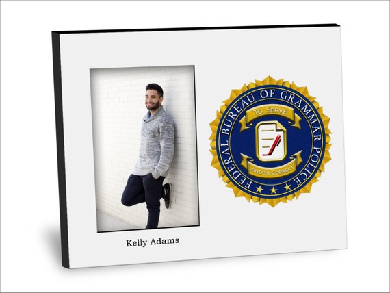 Federal Bureau of Grammar Police Picture Frame - Etsy