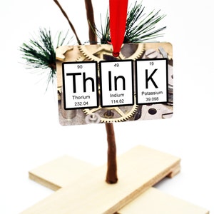 Periodic Table Think Christmas Ornament - Etsy