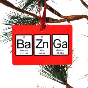 Bazinga Periodic Table of Elements Christmas Ornament - Etsy
