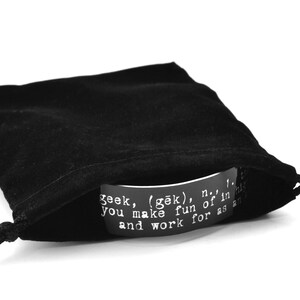 Funny Geek Definition Aluminium Geekery Bracelet Jewelry - Etsy