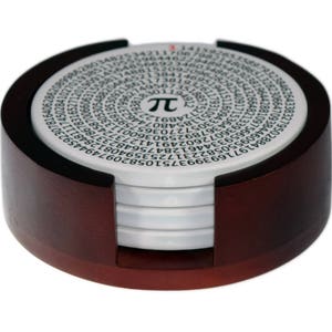 Value of Pi Coaster Set Ceramic Tile Round Coasters With - Etsy