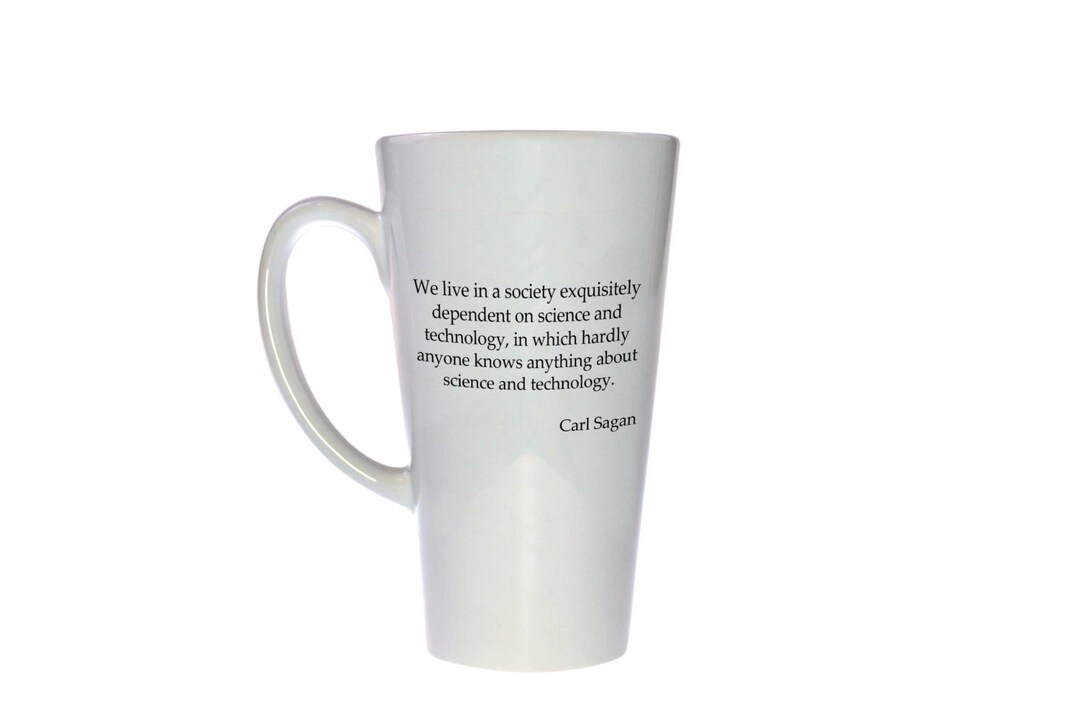 Technology Quote Statement Mug - Science and Technology Quote - 17 Oz ...