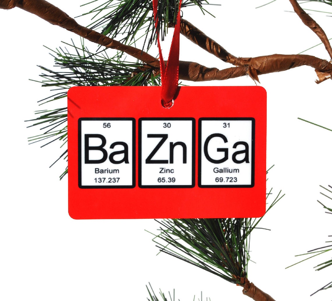 Bazinga Periodic Table of Elements Christmas Ornament - Etsy