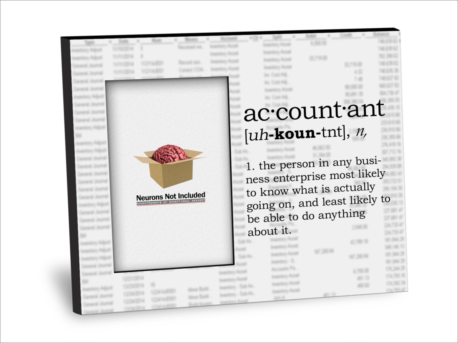 Accountant Definition Picture Frame Personalization - Etsy
