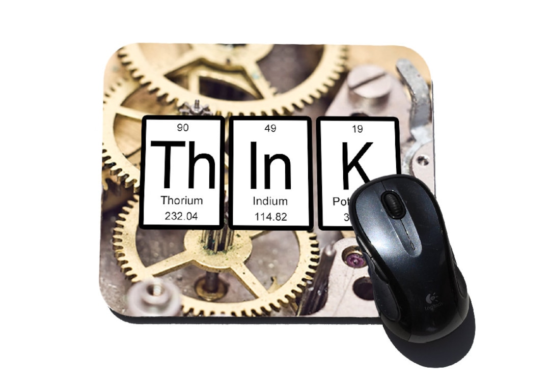 Periodic Table Think Mouse Pad - Etsy