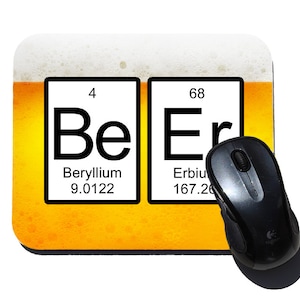 Beer Mouse Pad - Periodic Table- Geeky Nerdy Gift - Etsy