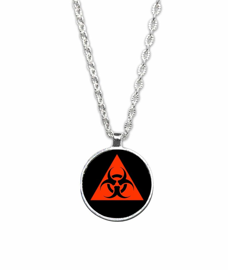 Biohazard Symbol Pendant Necklace - Etsy