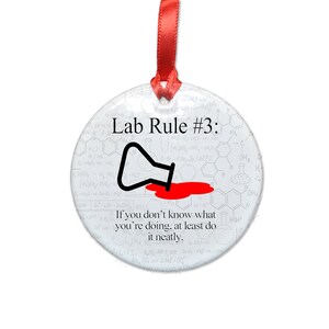 Lab Rule 3 Lab Rule Ceramic Christmas Tree Ornament - Etsy