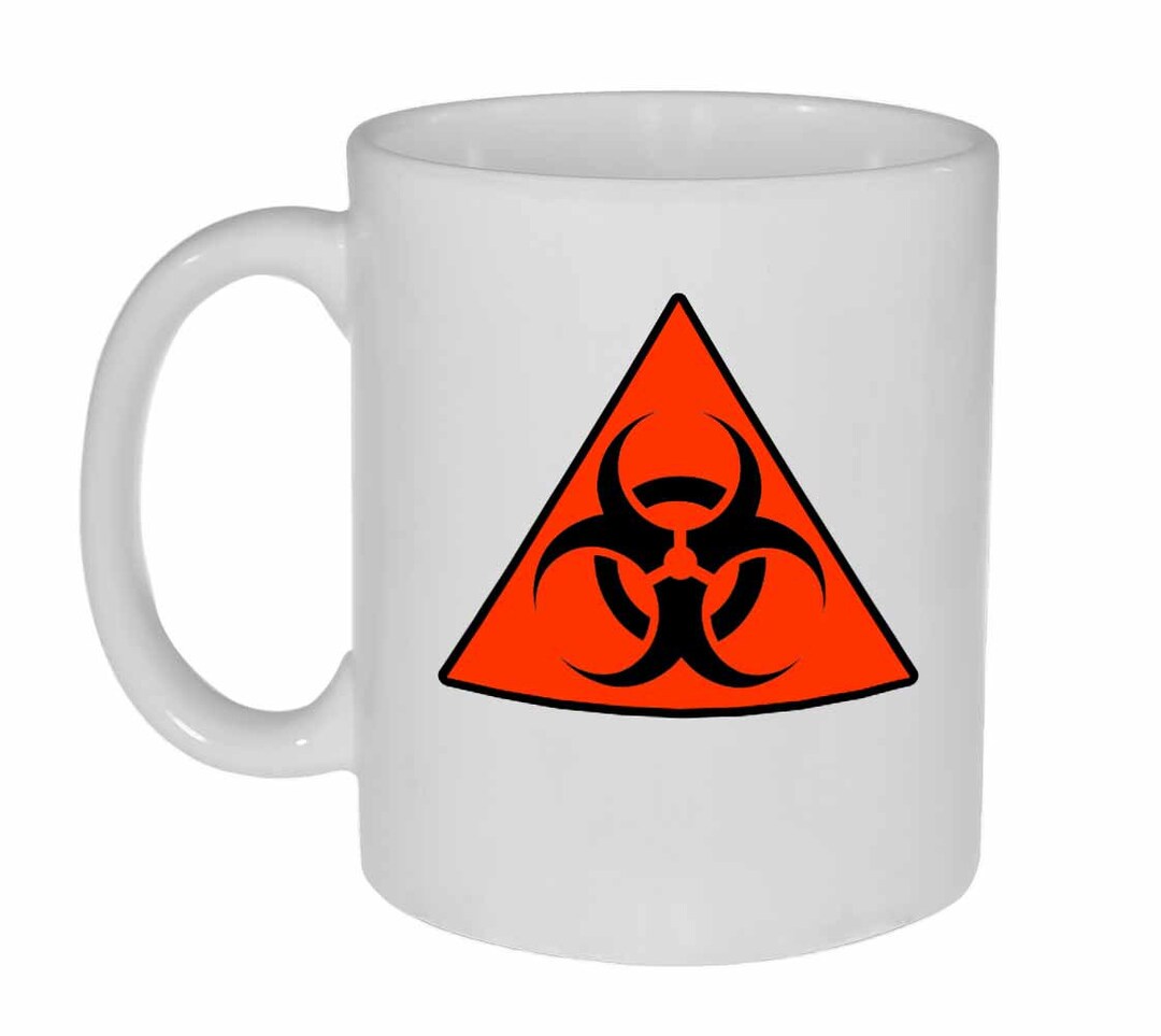 Biohazard Mug - Funny White Ceramic Coffee or Tea Mug - Etsy