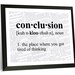 Funny Science Quote Wall Art Conclusion Definition Wood - Etsy